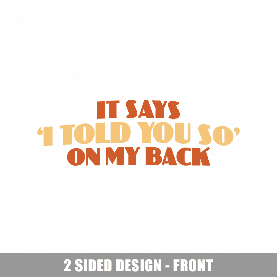 TWO-SIDED DESIGNS – T-Shirt Hell